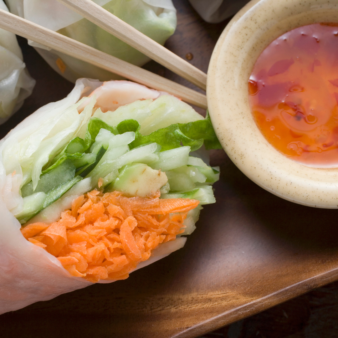 Tofu Rice Paper Rolls | No Meat May